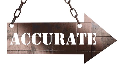 Accurate Word On Metal Pointer 5987981 Stock Photo At Vecteezy
