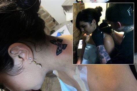 Vanessa Hudgens Shows Off Neck Tattoo Fullbody Tattoos