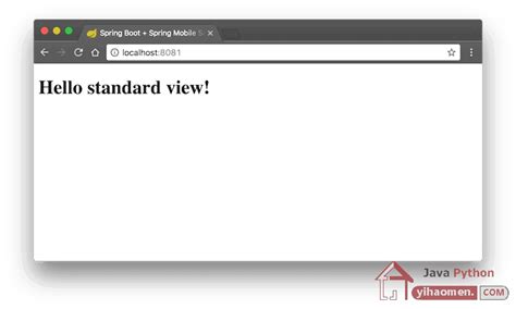 spring boot spring mobile serve content based on device