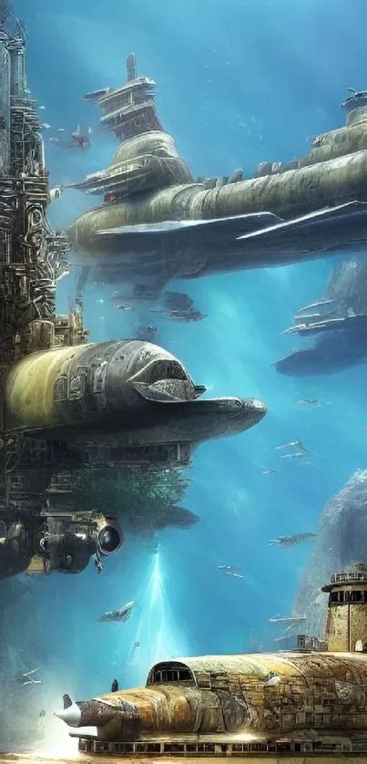 Underwater Sci Fi Vessels Art Free Download