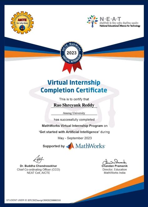 Rao Shreyank Reddy On Linkedin Ai Mathworks Learningjourney