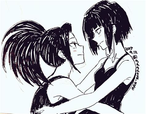 Yaoyorozu Momo And Jirou Kyouka Animasyon Çizim