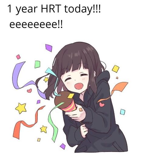 1 Year Hrt Today Thanks To The Community For Your Support 🫶🏻 R