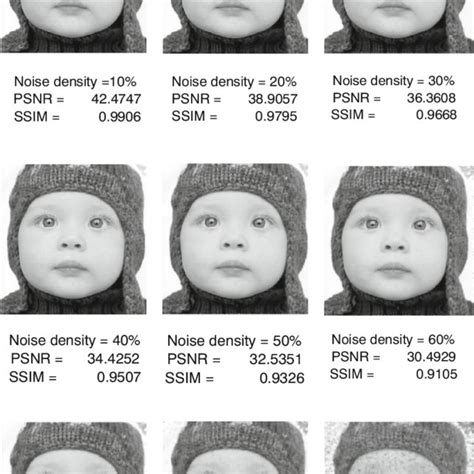 Denoising Performance Of Different Methods With Gaussian Noise Zero