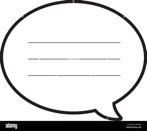 Line Chat Bubble Text Message Communication Stock Vector Image And Art