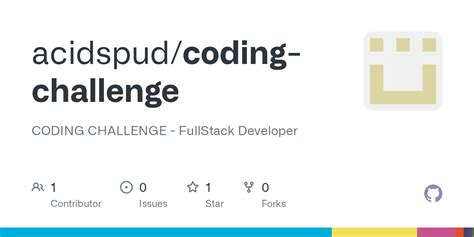 Github Acidspudcoding Challenge Coding Challenge Fullstack Developer