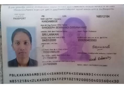 Pass Port Colour Pdf