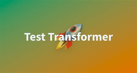 Test Transformer A Hugging Face Space By Kotvkaske