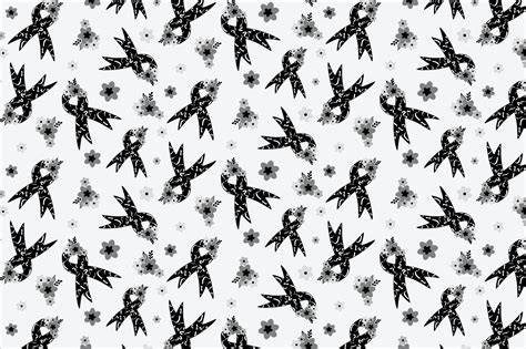 Ribbon Floral Pattern Graphic By Pattern Designs · Creative Fabrica