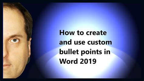 How To Create And Use Custom Bullet Points In Word YouTube