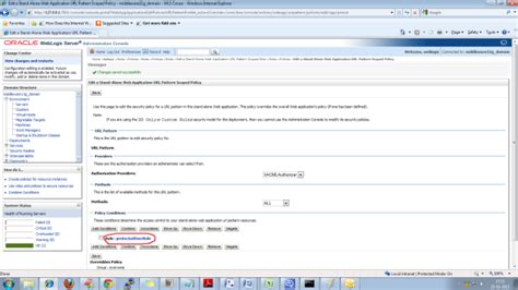 Securing A Web Application In Weblogic Middleware Support