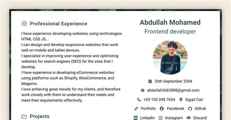 Abdullah Mohamed Online Resume