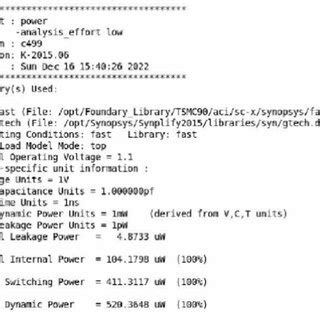 Power Analysis Report Download Scientific Diagram