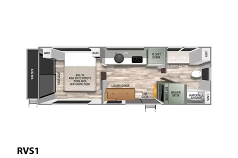 New 2024 Forest River Travel Trailer Rv Ibex Suite Floor Plan Rvjunket