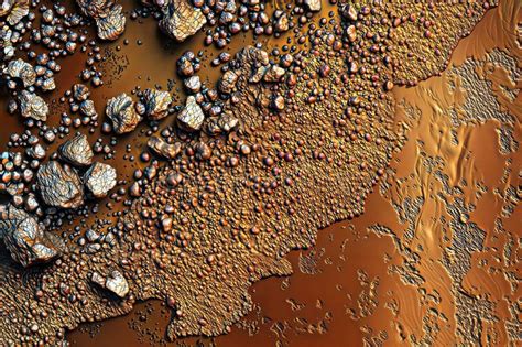 Organic Cellular Patterns In Warm Earth Tones Generative Ai Stock