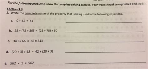 Solved For The Following Problems Show The Complete Solving Chegg Com