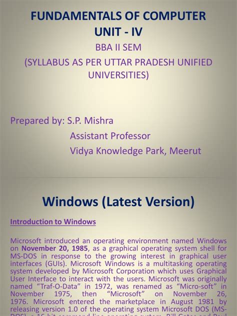 Foc Unit 4 Pdf Microsoft Windows Microsoft Word