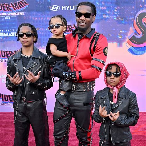 Offset And His 3 Sons Own The Red Carpet In Coordinating Looks