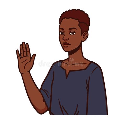 Confident Young Black Woman Stock Illustrations 5599 Confident Young