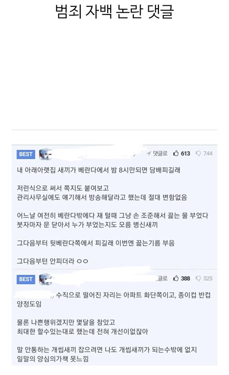 펨코 범죄 자백 논란의 댓글 ㄷㄷ