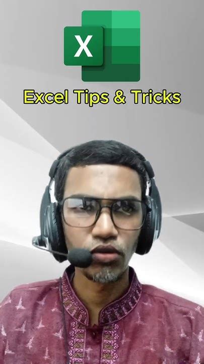 excel tips tricks shorts exceltricks youtube