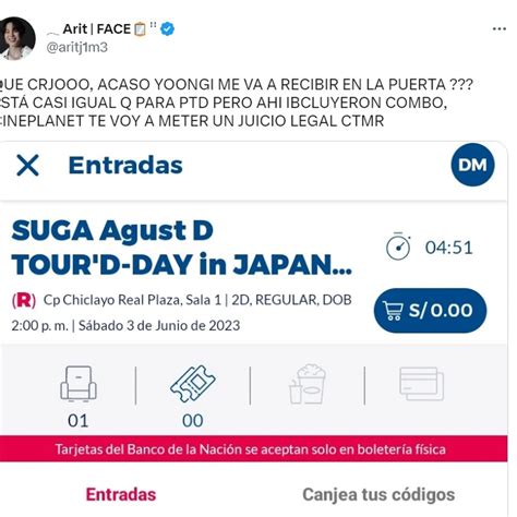 ‘agust D Tour Fans De Suga Molestos Con Cineplanet Por Altos Precios