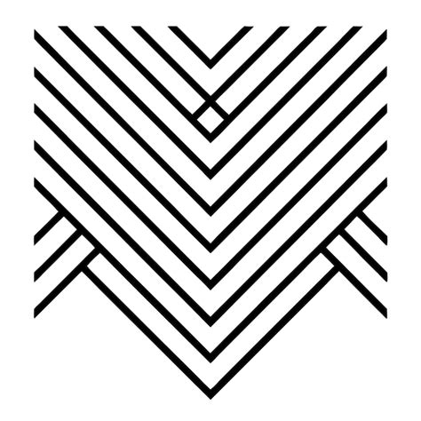 Abstract Black And White Geometric Pattern With Diagonal Lines Forming