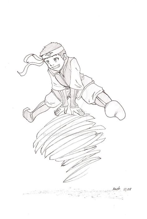 Aang Black And White By Animefans2 On Deviantart