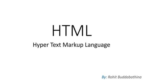 Basic Html Structure Pptx Web Development Internet