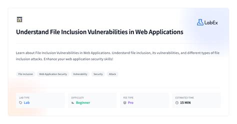 웹 애플리케이션 파일 포함 취약점 완벽 가이드 Labex