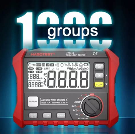 2022 Multiple Measurement Functions Rcd Loop Tester Upgrade The 2 0 Usb Data Up Load Interface