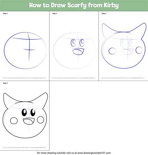 How To Draw Scarfy From Kirby Kirby Step By Step DrawingTutorials101 Com