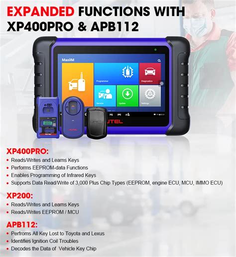 Advanced Smart Car Key Autel Im Im Xp Altel Maxin Im Key Programming And