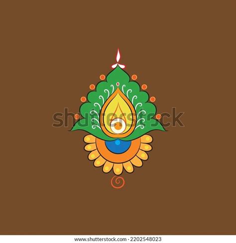 디왈리 랑골리는 컬러 선 그리기 스톡 벡터로열티 프리 2202548023 Shutterstock