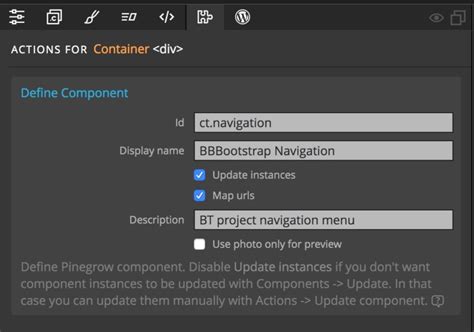 Creating A Reusable Navigation Component In Multi Page Projects Pinegrow Web Editor