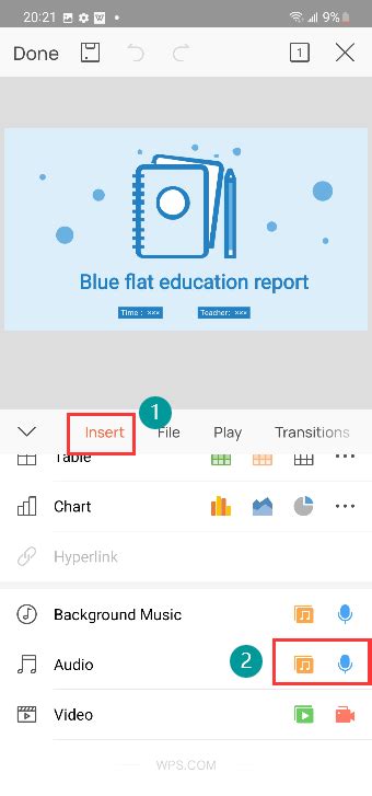 How To Insert Audio Files Video Files And Background Music In Presentation