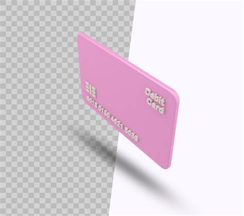 Tarjeta De Débito Y Representación 3d De Tarjeta De Crédito Por