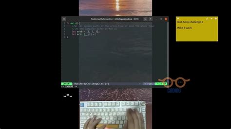 Learning Rust Programming Array Challenge 2 Coding Asmr