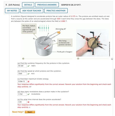 Solved A Cyclotron Figure Designed To Accelerate Protons