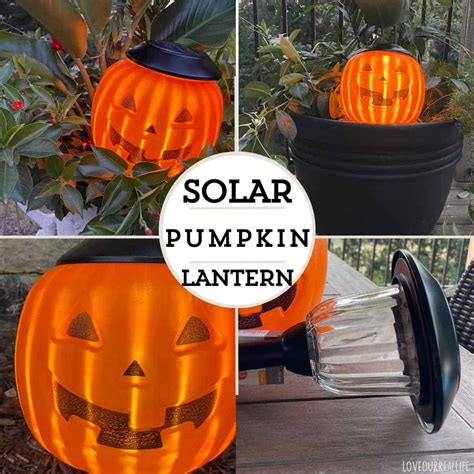 Diy Solar Pumpkin Lantern A Fun And Easy Fall Craft ⋆ Love Our Real Life