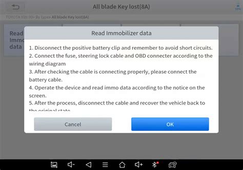 Program Toyota A Non Smart Key All Keys Lost With Xtool M