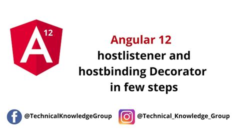 Angular 12 Hostlistener And Hostbinding In Decorator In Angular 12