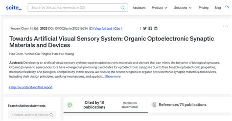Towards Artificial Visual Sensory System Organic Optoelectronic