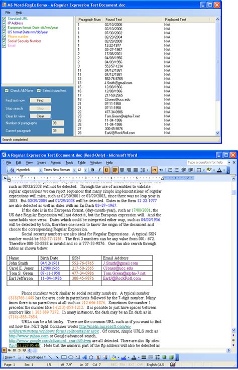 unleashing the full power of regular expressions in microsoft office