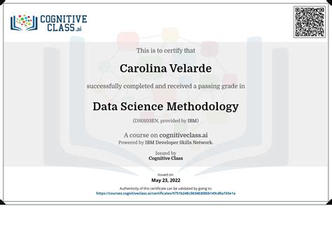 Ibm Ds0103en Certificate Cognitive Class