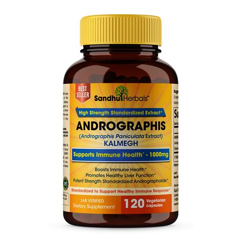 Andrographis Capsules 120 Ct Sandhuherbals