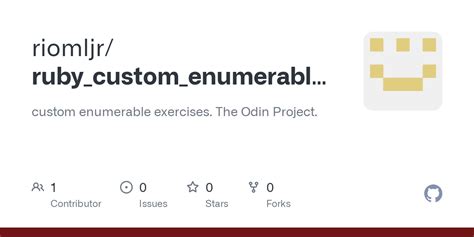 Github Riomljrrubycustomenumerables Custom Enumerable Exercises