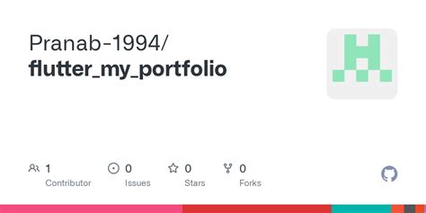 github pranab 1994 flutter my portfolio
