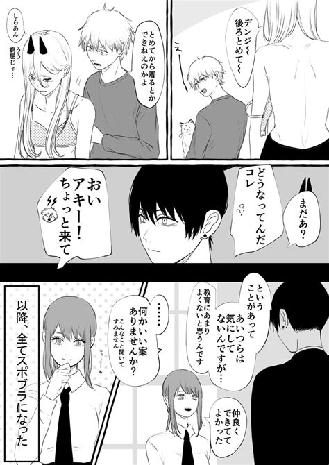 Makima Power Denji Hayakawa Aki And Meowy Chainsaw Man Drawn By