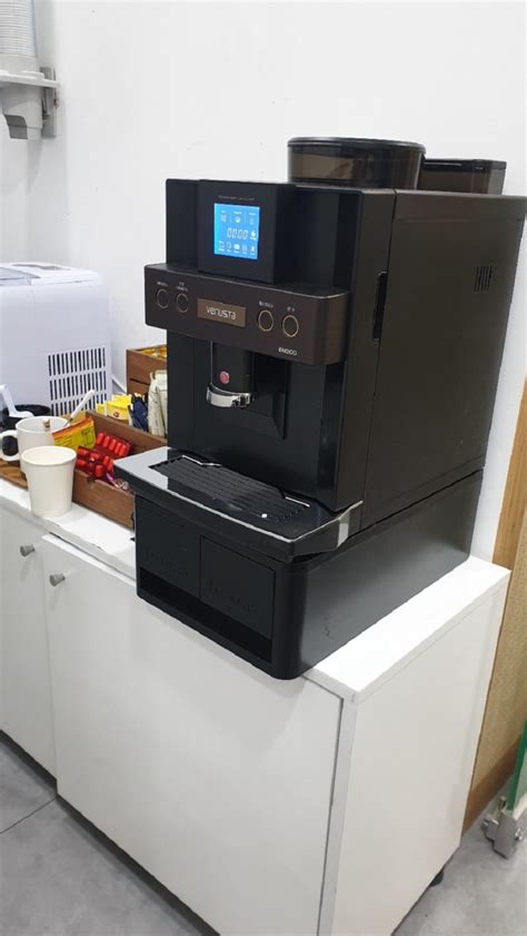 사무실전자동커피머신동구전자 베누스타dm200슬러지통 확장렌탈 ㈜아랑디지탈 탕비실 에스프레소머신 임대설치건 판테온커피 판테온커피